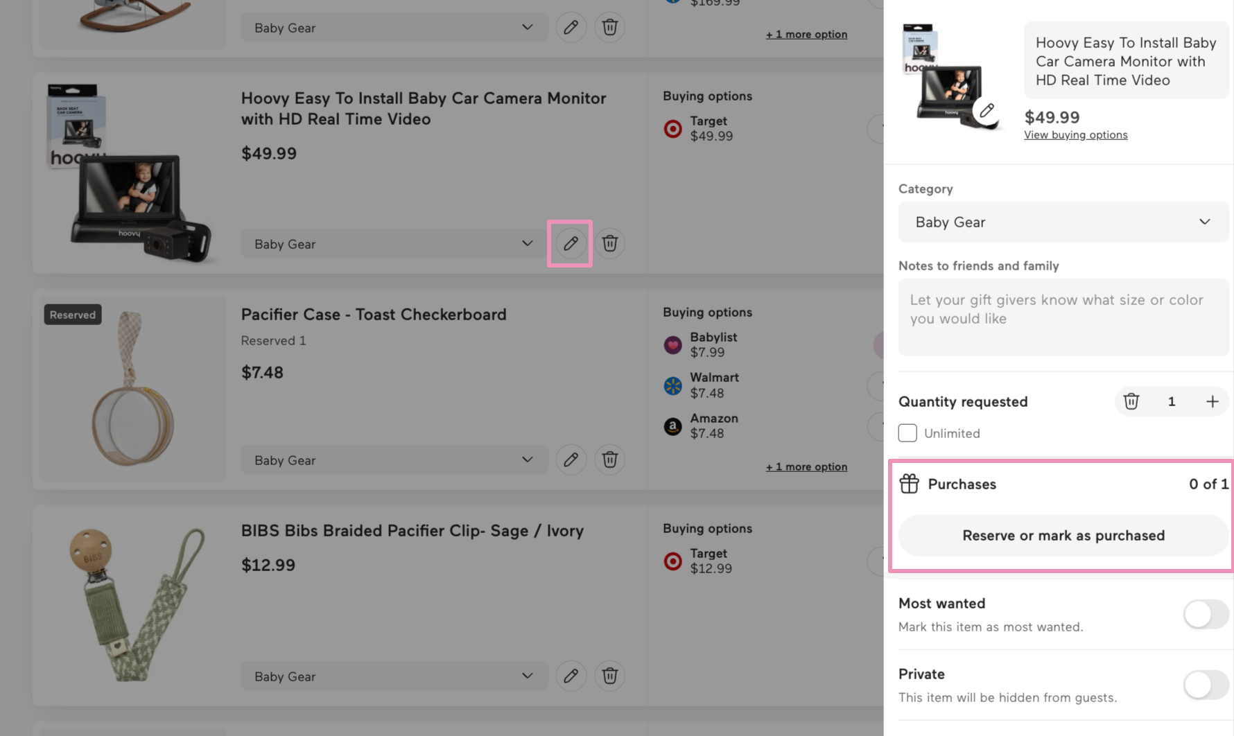 How to Know If a Gift Has Been Purchased – Babylist Help Center